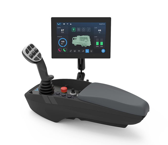 Bracciolo personalizzabile per macchine mobili da U-Control ...