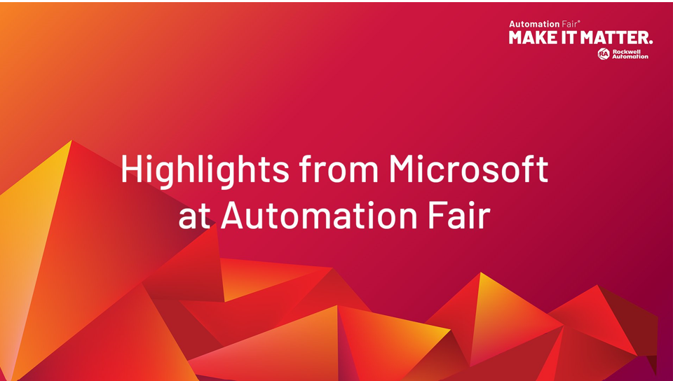 Rockwell Automation e Microsoft: una visione condivisa per accelerare ...